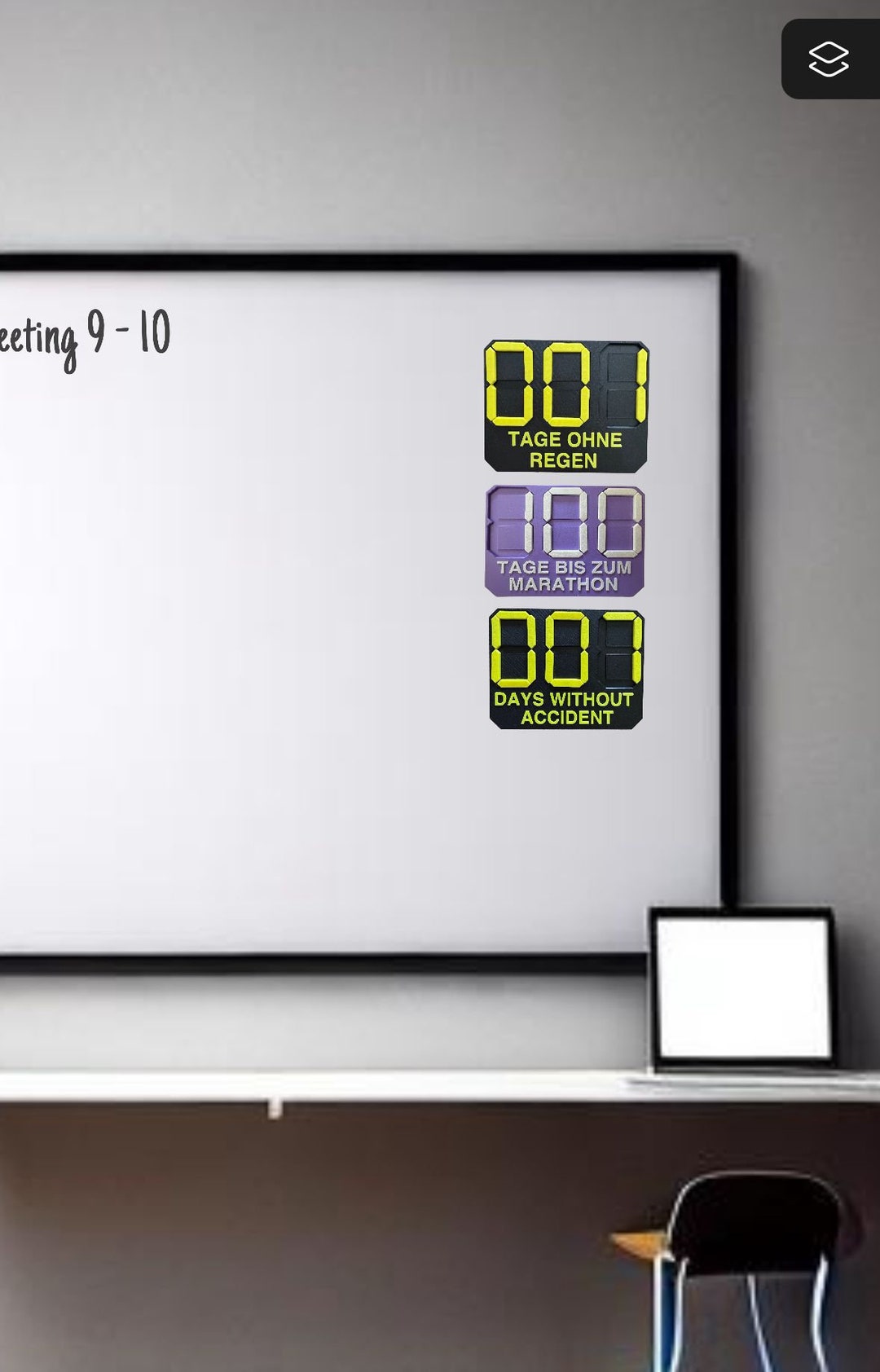 Personalized Magnetic Sign With Numbers Perfect for Home or Office ...