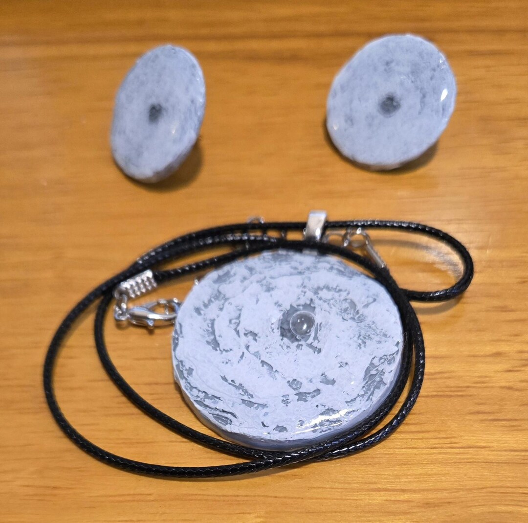 Matching Hurricane Earrings & Necklace (satellite View) - Etsy