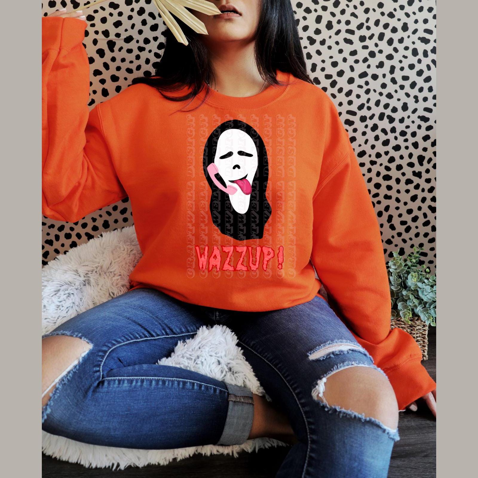 Wazzup Ghost Face SVG, Scream Shirt PNG, Spooky Season, Horror Movie ...