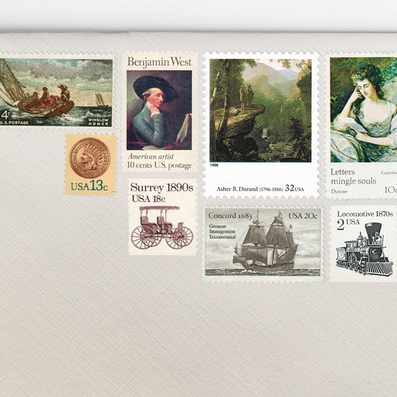 Postal Rubber Stamp - Etsy