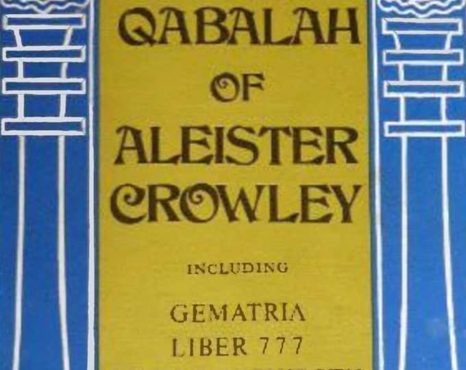 777 the Qabalah of Aleister Crowley - Etsy