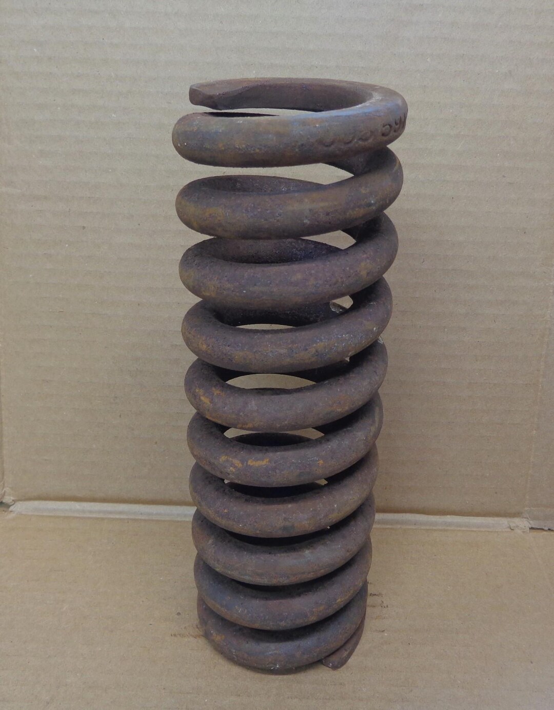 Vintage Spring Heavy Duty Rusty Cast Iron Industrial Railroad Spring 10 ...