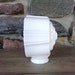 Vintage White Milk Glass Half Shade Light Fixture Sconce 2-1/4 Fitter ...