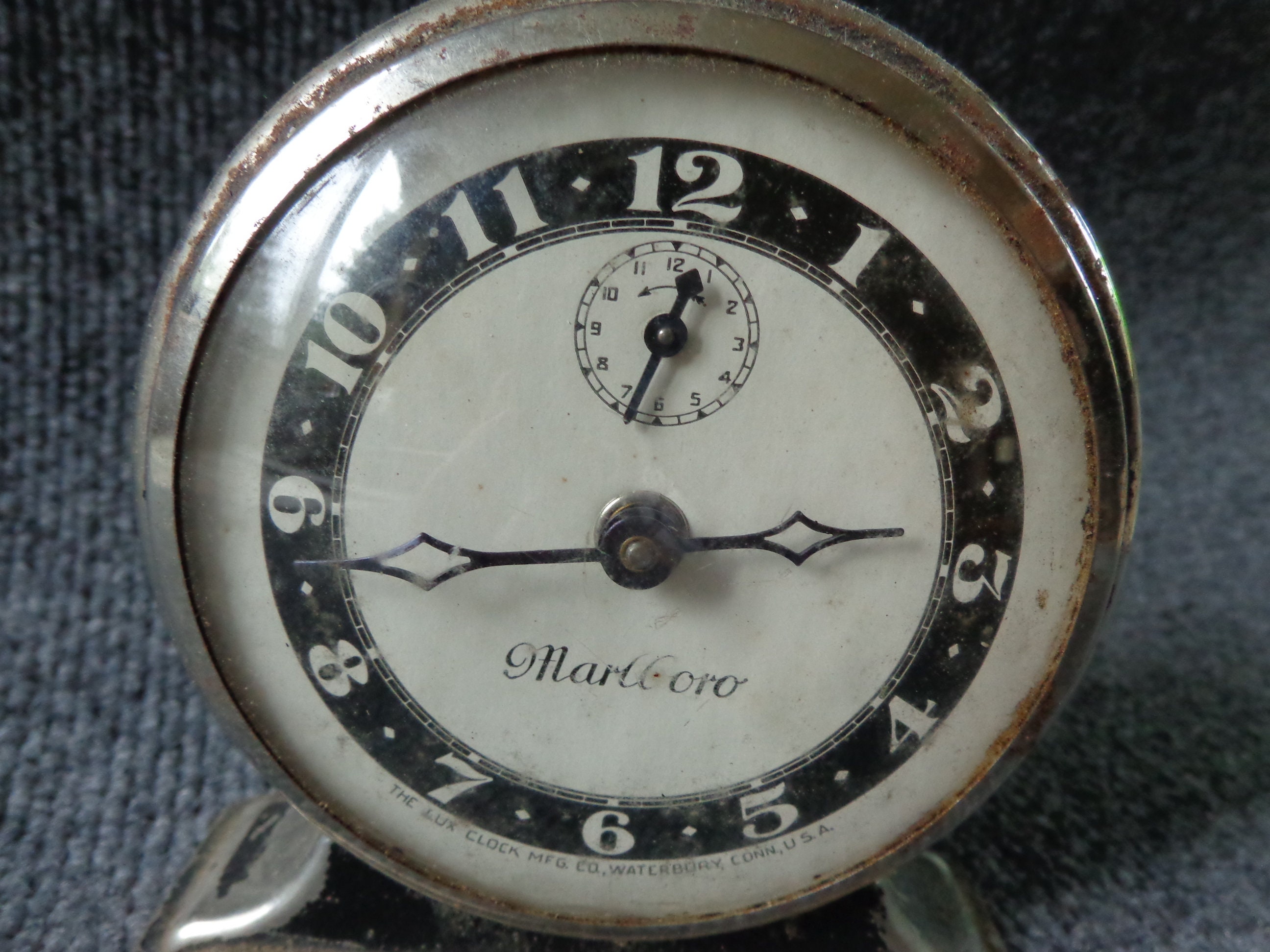 Vintage Marlboro Alarm Clock by Lux Clock for Parts Repair Repurpose ...