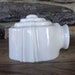 Vintage White Milk Glass Half Shade Light Fixture Sconce 2-1/4 Fitter ...
