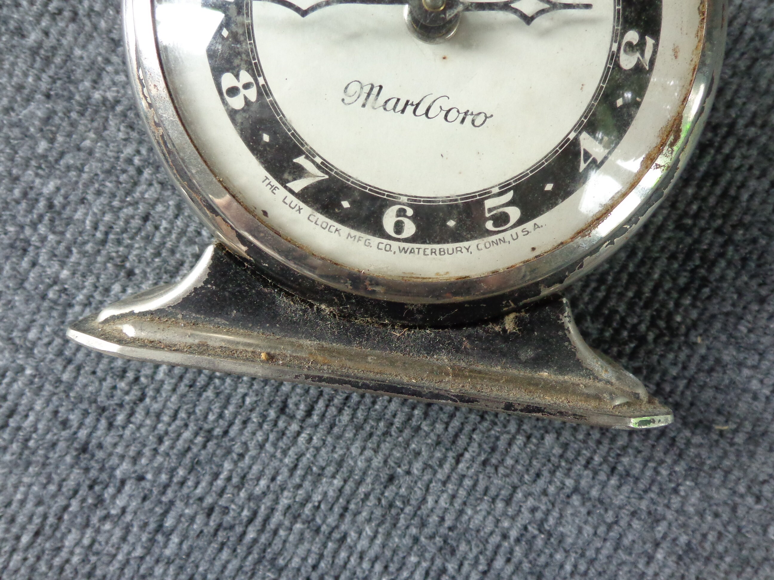 Vintage Marlboro Alarm Clock by Lux Clock for Parts Repair Repurpose ...