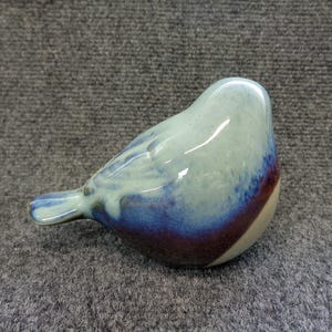 Vintage Pair of Chubby Pottery Blue Bird Figurines - Etsy