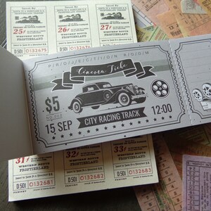 Lot of Paper Tickets in Plastic Container for Scrapbooking Journaling ...