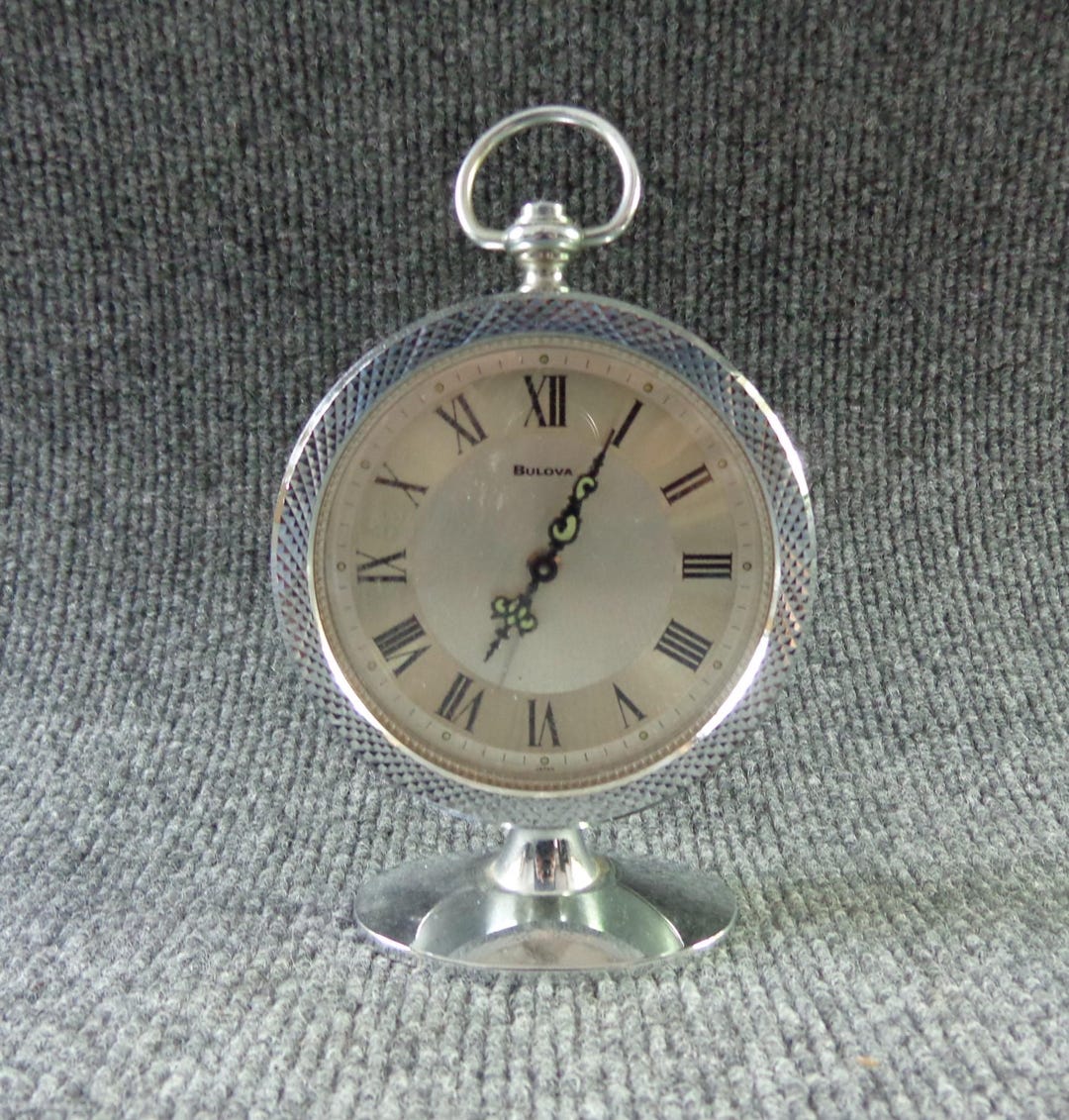 Vintage Bulova Wind up Clock Not Working for Parts Restoration Home ...