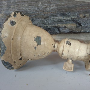 Vintage Brass Single Socket Ceiling Light Fixture for Parts Restoration ...