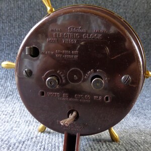 Vintage Telechron Electric Clock Ship's Wheel for Parts Restoration ...