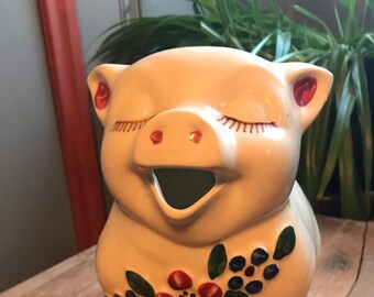 Smiley Pig - Etsy