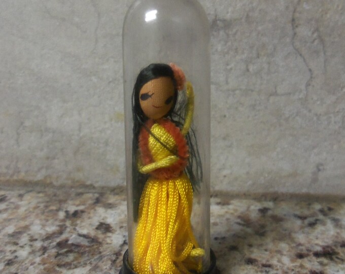 Vintage Disneyland Hula Dancer in A Tube Pipe Cleaner Doll - Etsy