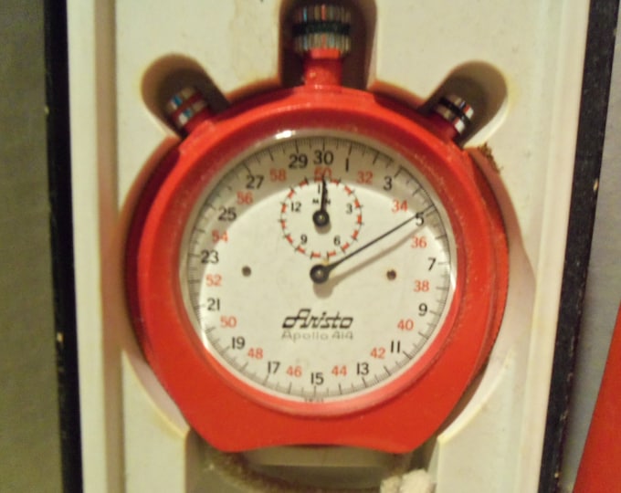 Vintage Aristo Apollo 414 Stop Watch Made in Switzerland in Box Works ...