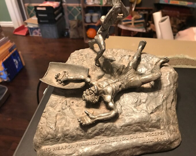 Limited Edition Yaacov Heller David and Goliath Statue No Weapon - Etsy