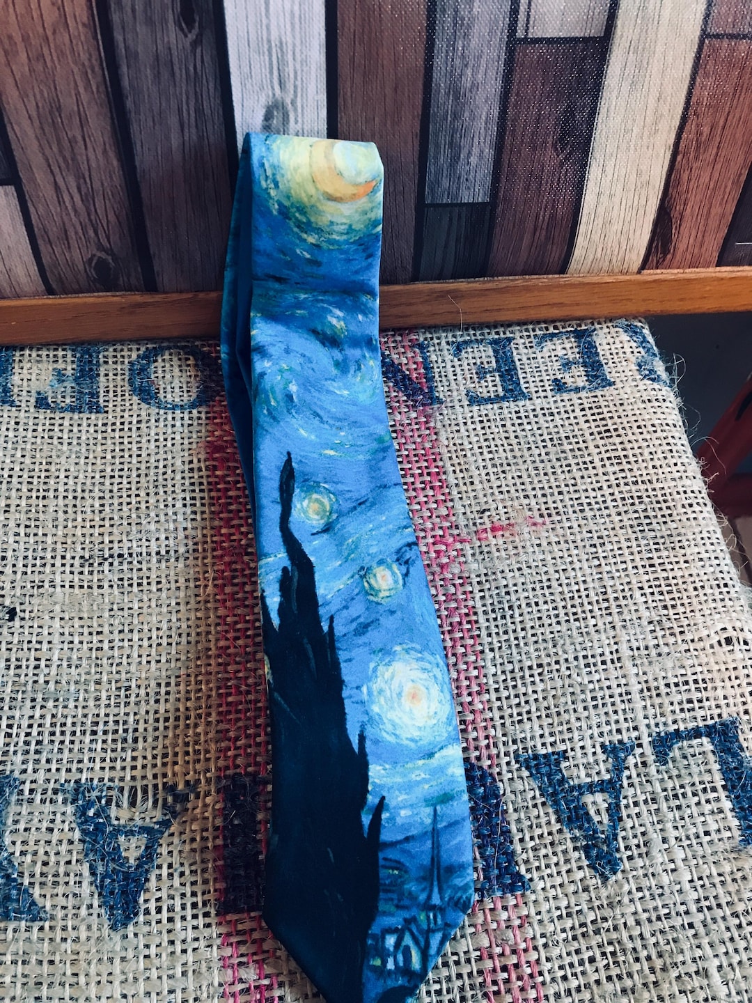 Original Ralph Marlin Vincent Van Gogh starry Night Vintage Tie - Etsy