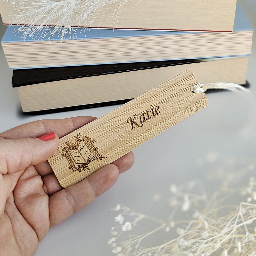 Personalised Wooden Bookmark, Teacher Student Pupil Gift, School ...