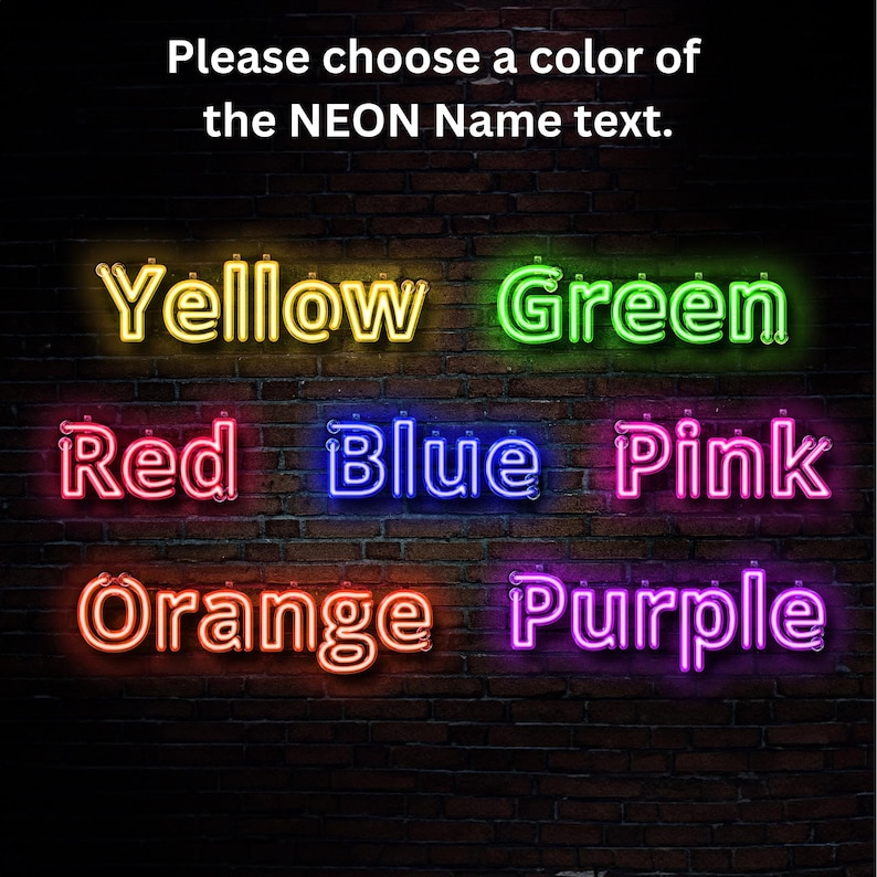Custom Neon Name Keychain: Personalized Acrylic Keyring Neon Color Text ...