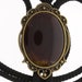 36" Amber Bolo Tie, 40mm Stone in Antique Gold With Matching Tips ...