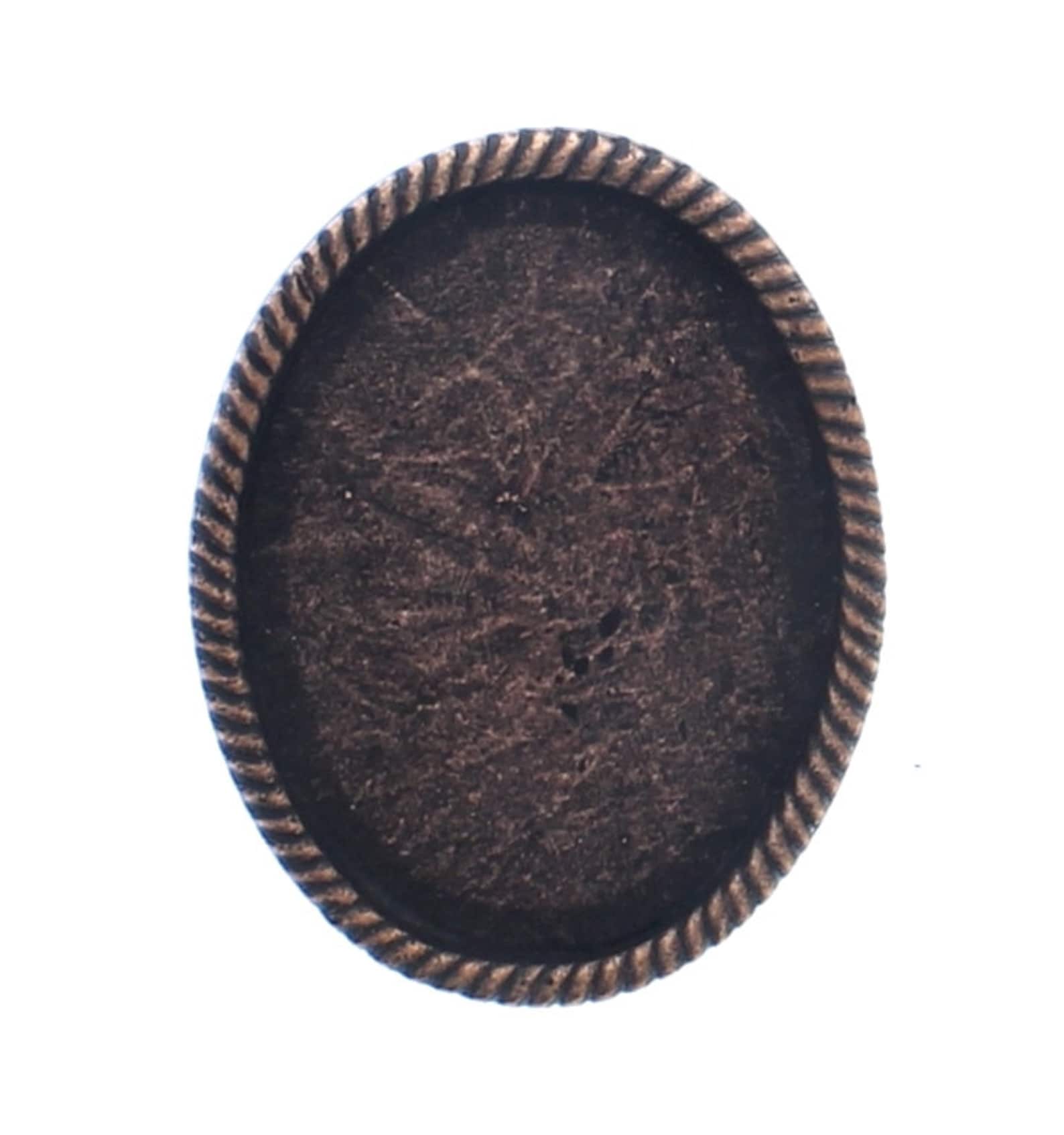 Bolo Bezels , 40mm X 30mm Bolo Bezel Base, J492 , Bright Silver and ...