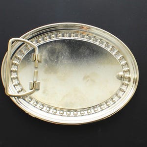 Belt Buckle Base Silver Belt Buckle, Crystal Border, Each - Etsy