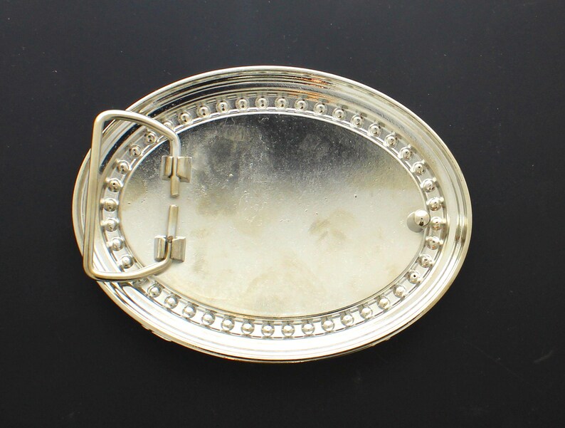 Belt Buckle Base Silver Belt Buckle, Crystal Border, Each - Etsy