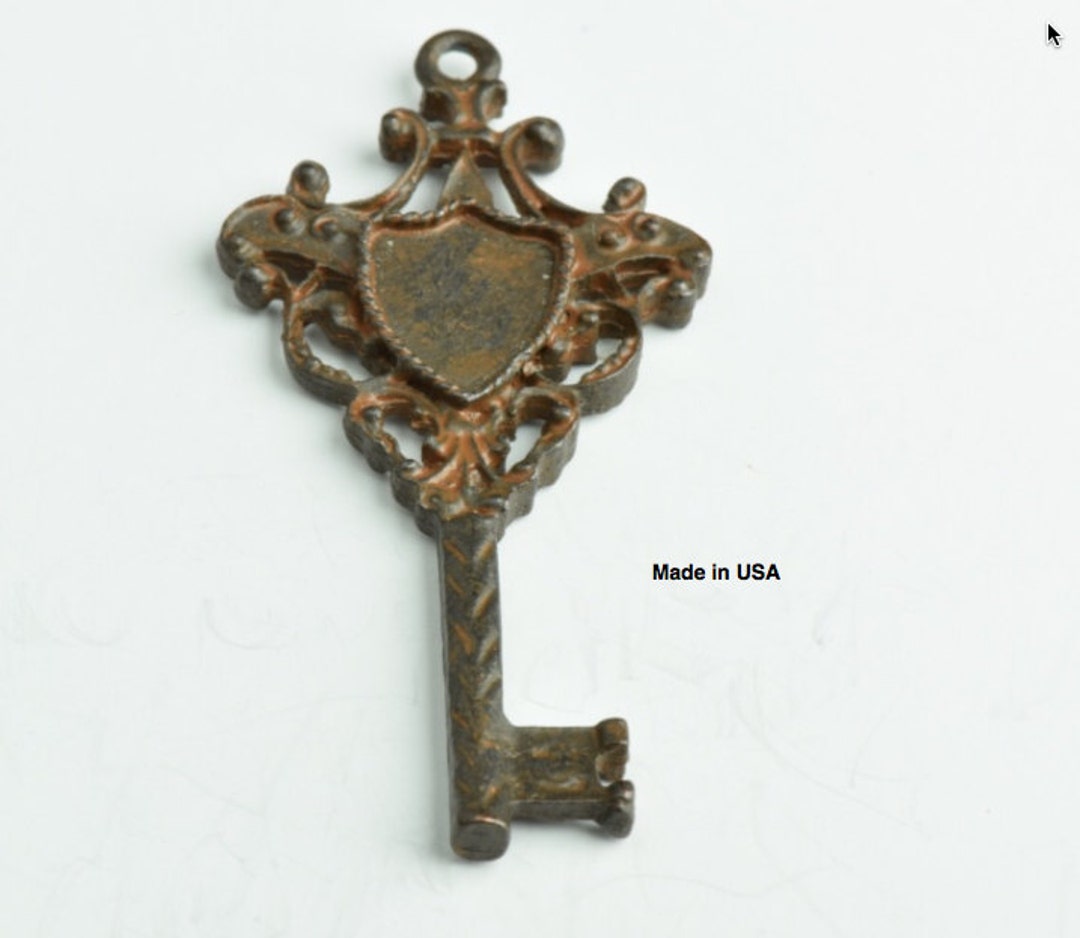 Rustic Skelton Keys, Chevron Setting, Rustic Brown Vintage Skeleton ...