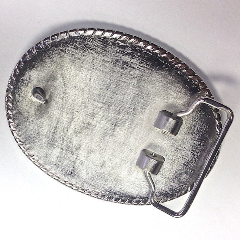 3.5 Rope Edge Belt Buckles in Silver Finish Buckle | Etsy