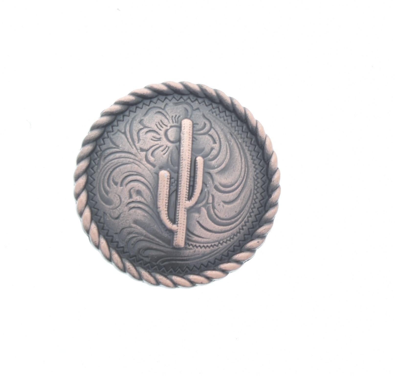 Saguaro Cactus Concho, Sold in 2 Sizes, 2 Finishes, Screw on Back ...