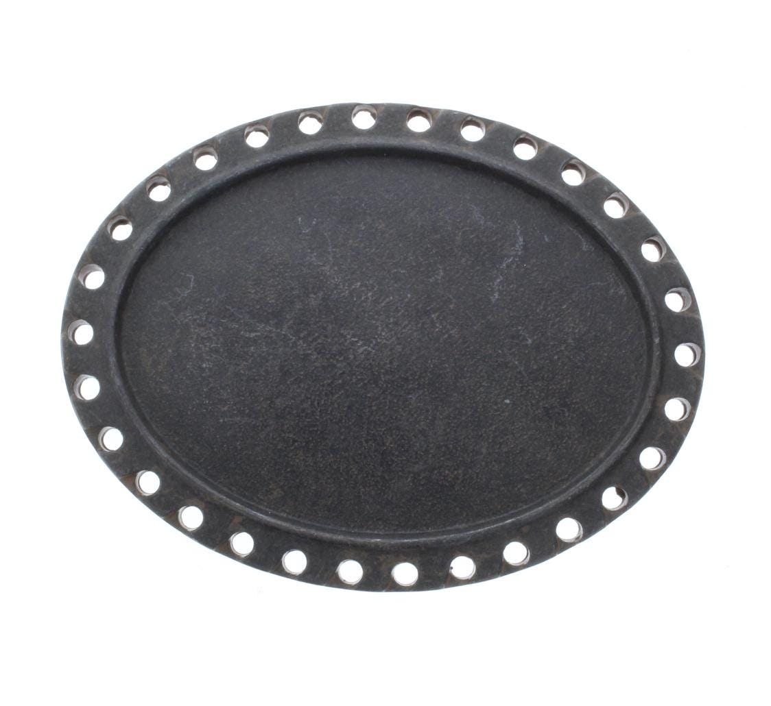 Belt Buckle Base With Hole Border, Oval, Made in USA, 1 Each - Etsy