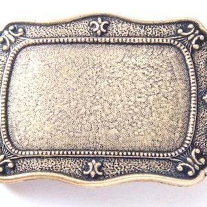 Belt Buckle Base, Fleur De Lis Design, Antique Silver, Copper, Gold ...