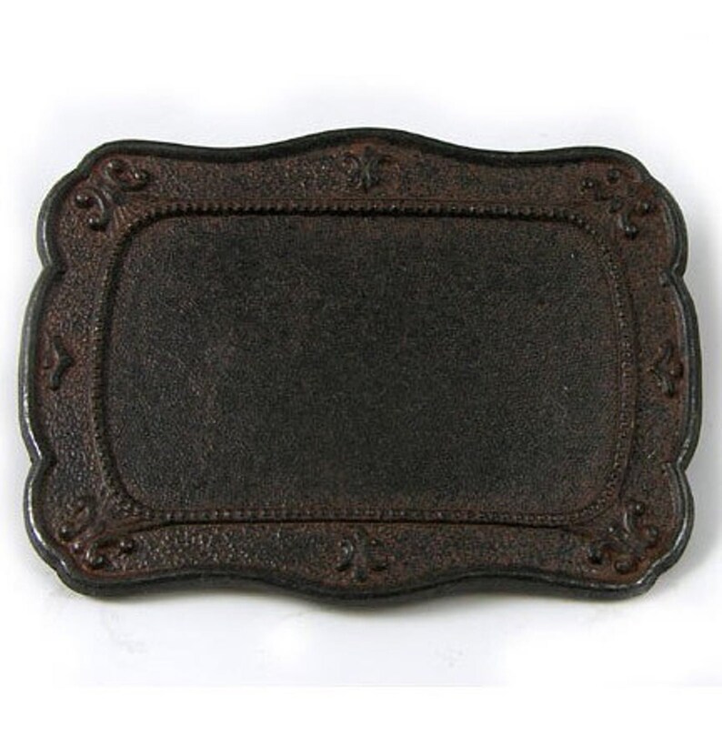 Belt Buckle Base Fleur De Lis Design Antique Silver Copper - Etsy