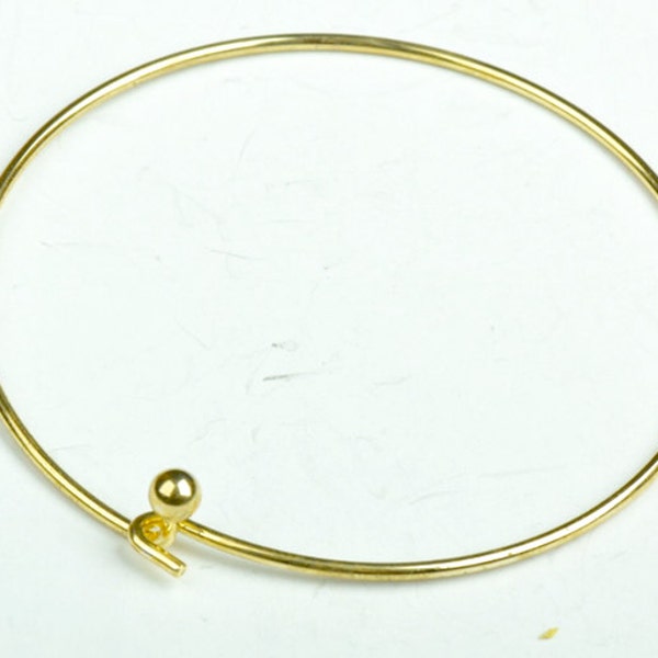 Gold Wire Bangle - Etsy