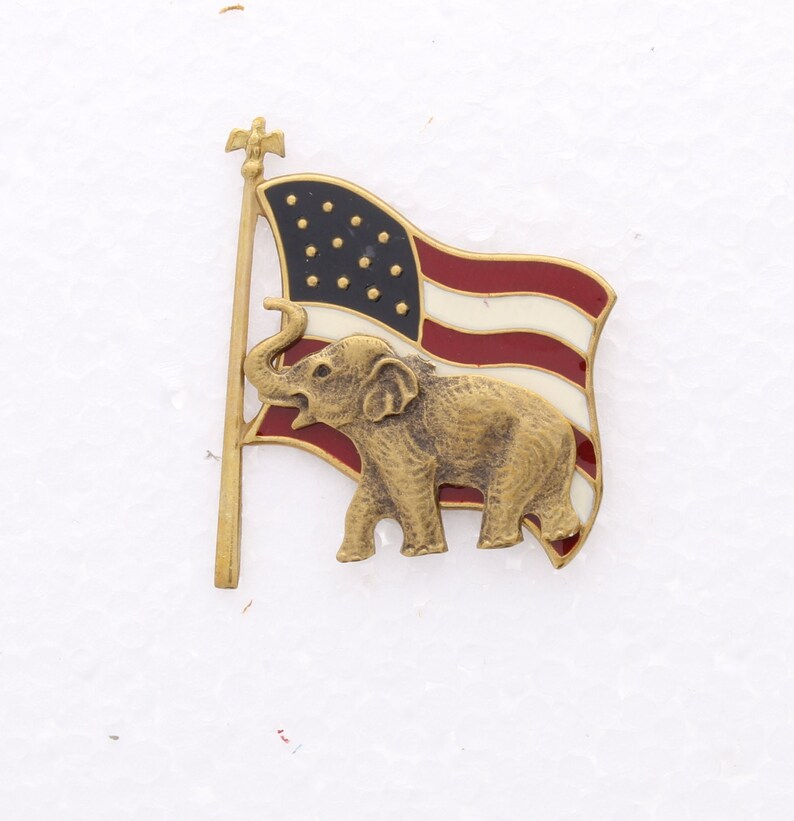Election Vote Party Pins Democrat Donkey or Republican GOP - Etsy
