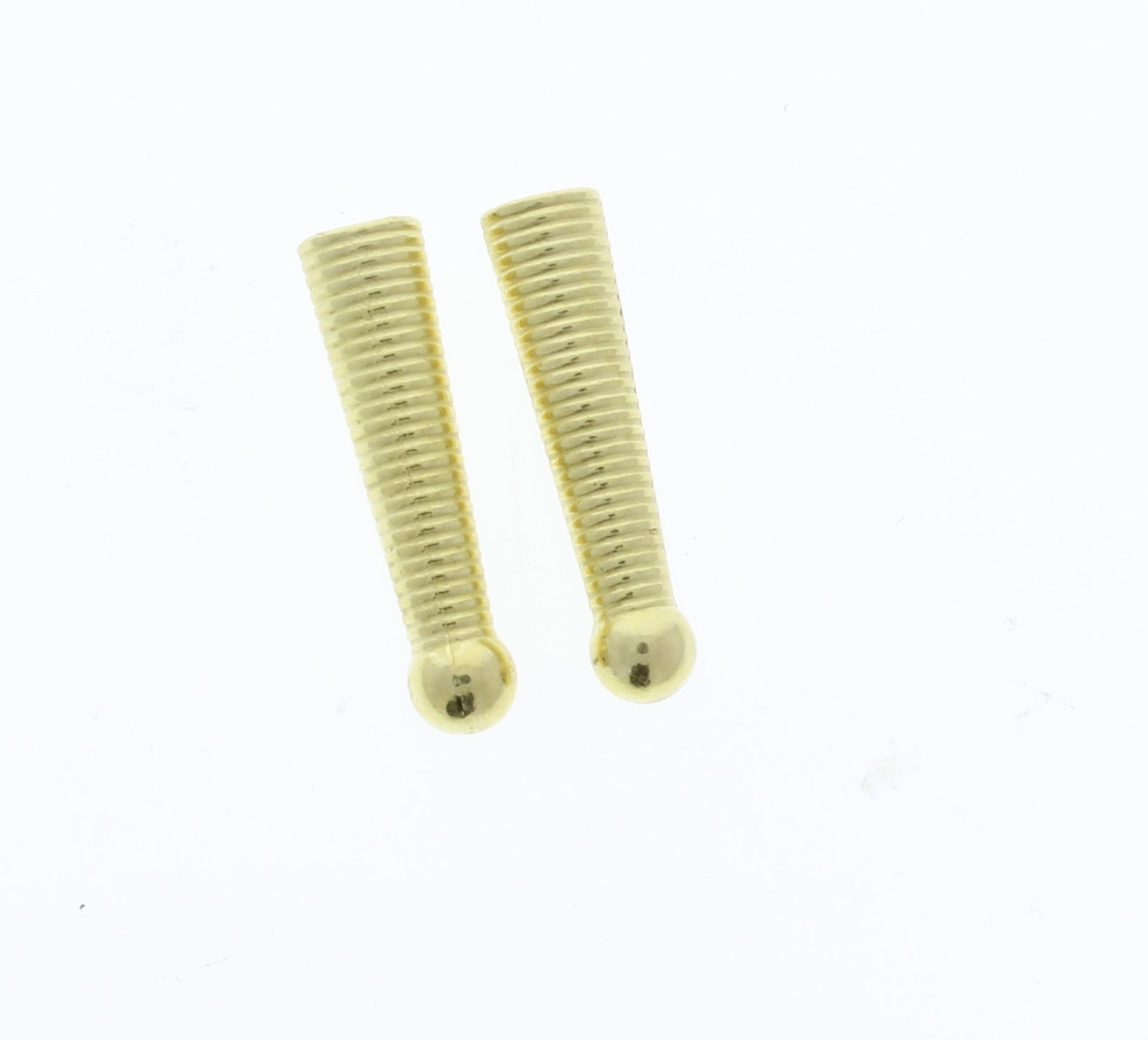 Ribbed Bolo Tips, Gold or Silver, 1 Long, Made in USA, Pack of 6 J455 ...