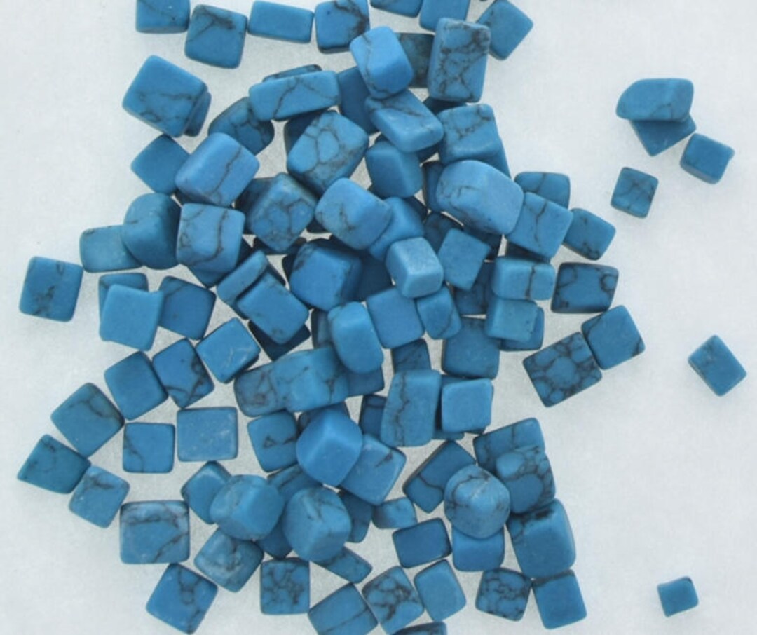 Turquoise Color Stone Chips for Mosaics, No Hole, Assorted Sized Chips ...