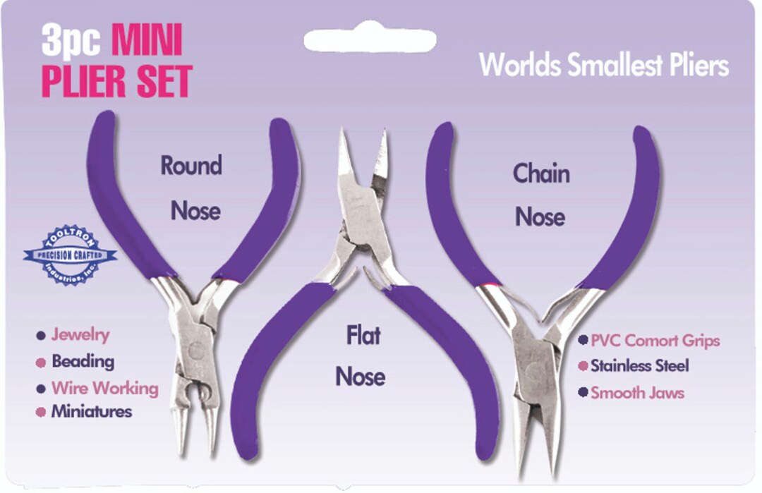 3 Pc Mini Plier Set , Sold by 1 Set - Etsy