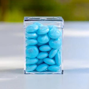 2 3/16" Food Safe PBA Free Plastic Cube Box With Lid, Succulent Moss ...