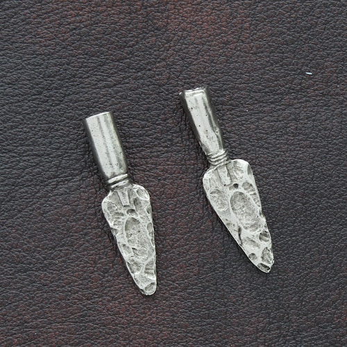 Turquoise Bolo Tips Antique Silver Made in USA of Zinc Set - Etsy