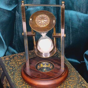 Vintage Nautical Hourglass With Compass Base, Each - Etsy