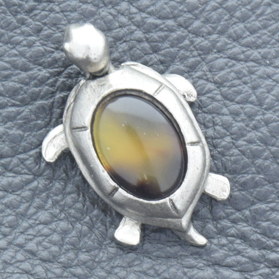 1 1/4" Sea Turtle or Tortoise Pendant W/italian Made Faux Tortoise ...