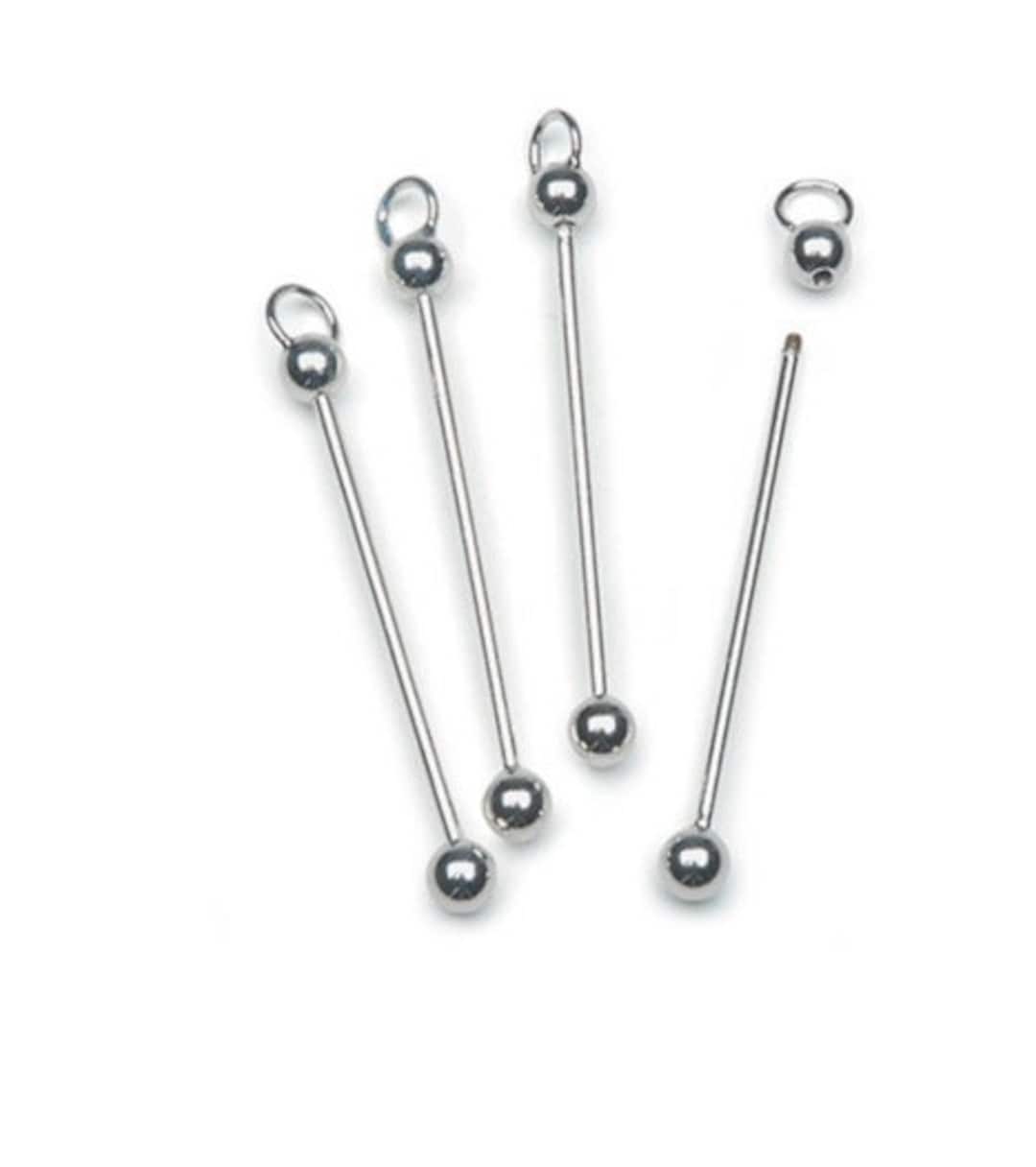 Add-a Bead Pendant, Bright Silver Plated, 2.5 Inches Height, 1.4 Mm ...