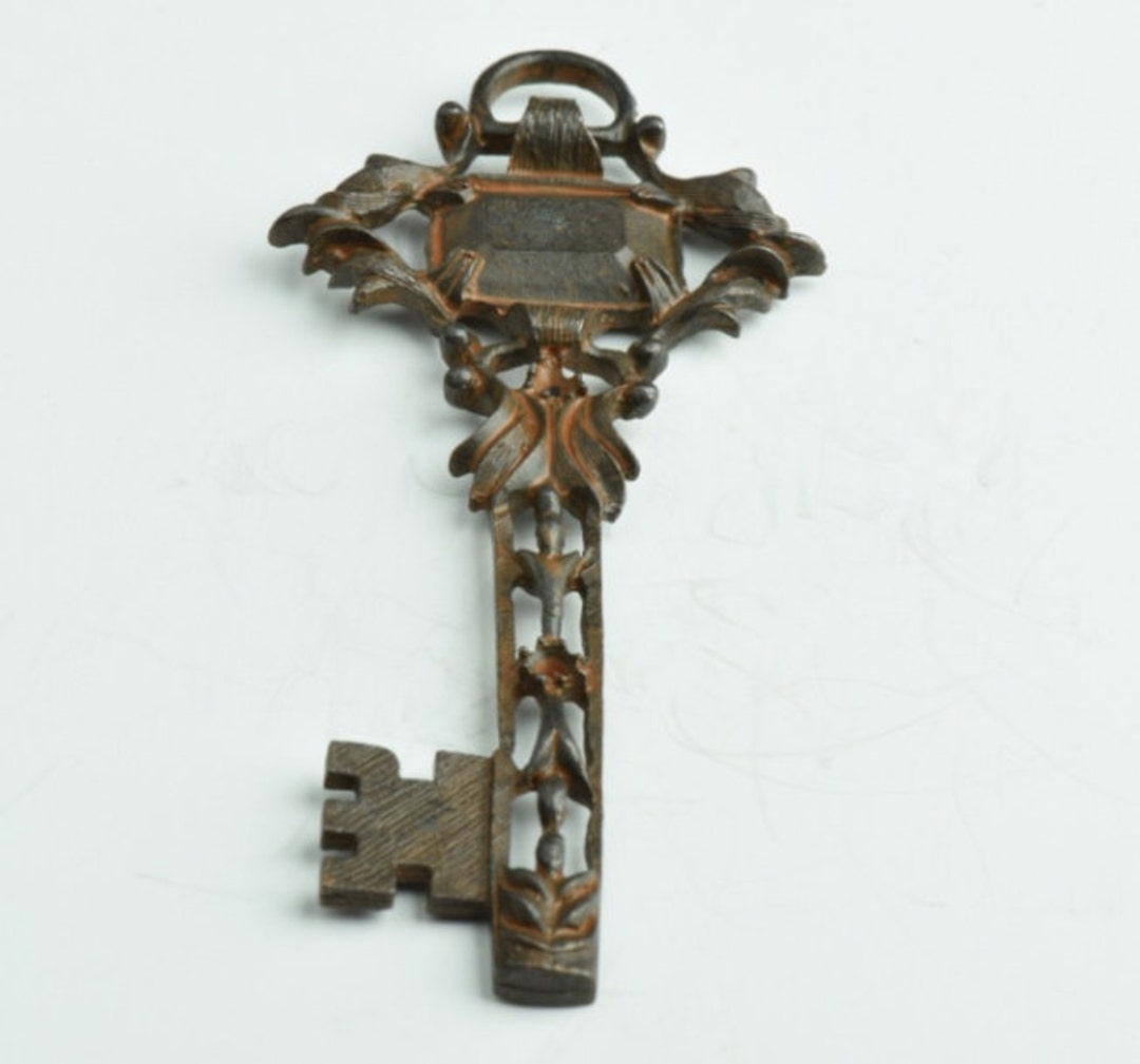 93mm Rustic Brown Skeleton Key Pendant Charms, Made in USA, 2 Each - Etsy