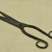 Viking Style Scissors Tool, Hand Forged Iron Replica With Black Finish ...