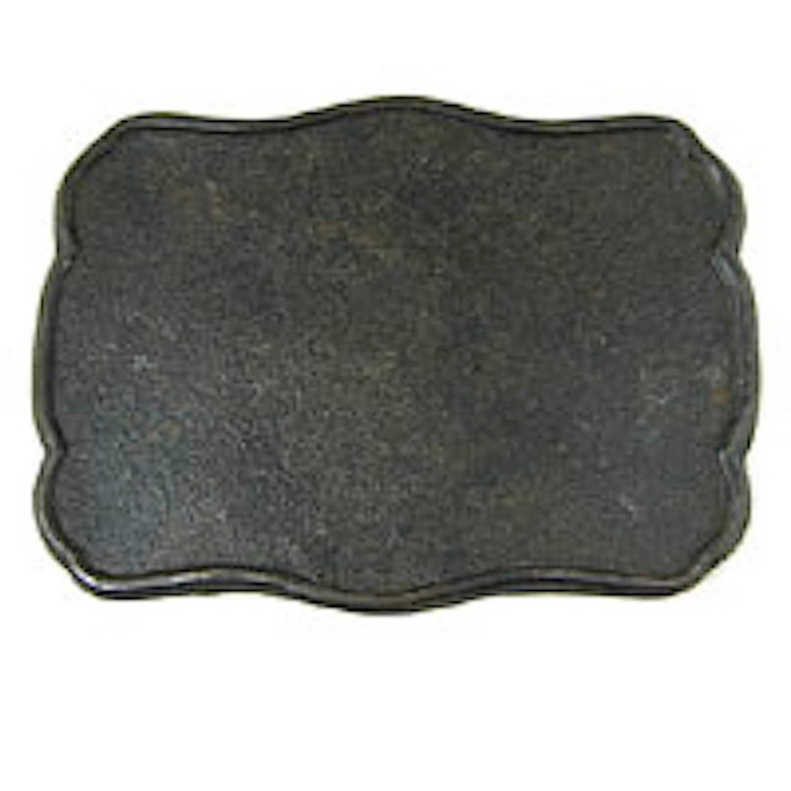 3.75" Belt Buckle Base , Rectangle Shape in Rustic Brown or Antique ...