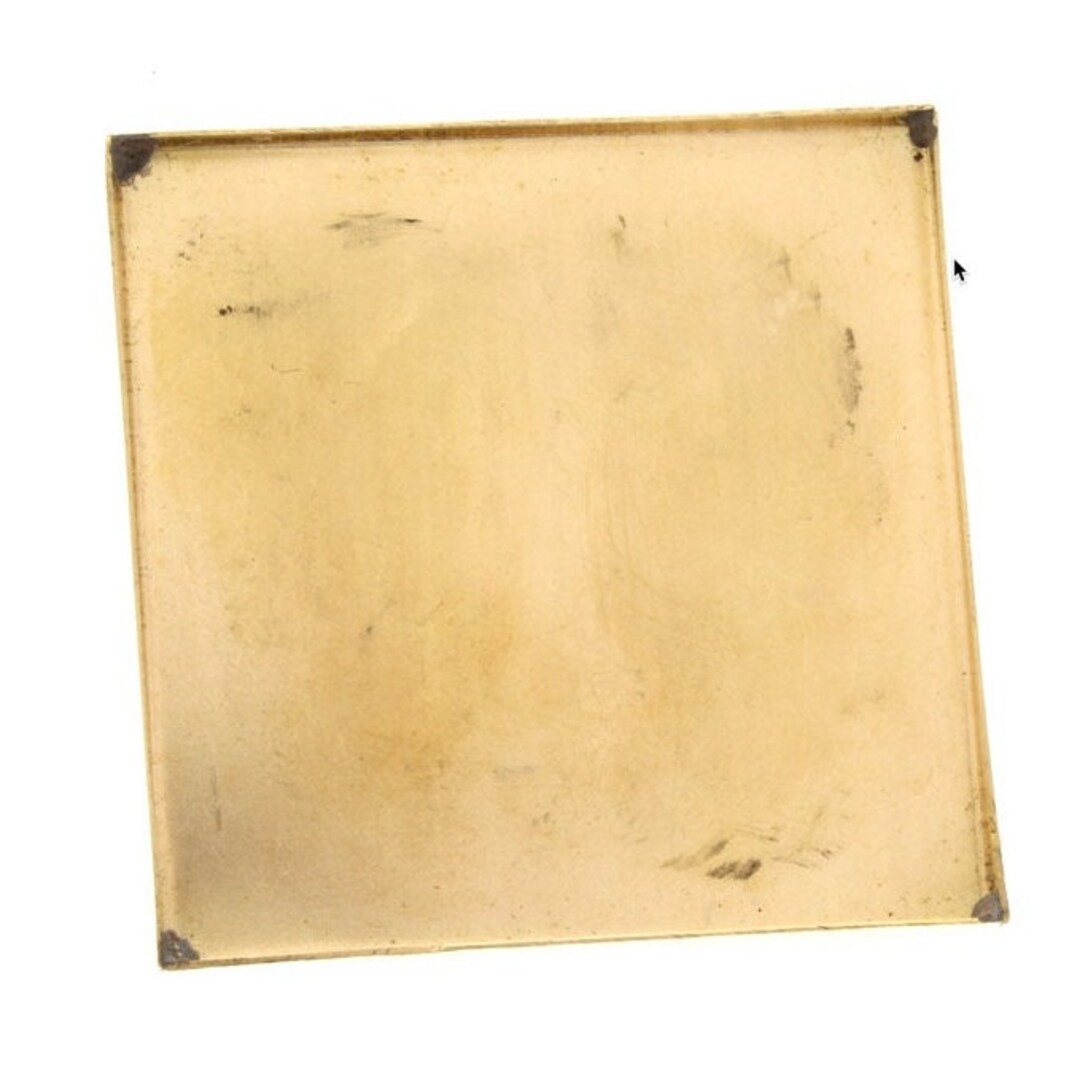 Messing-Magnet-Tablett, Kunst oder Objekte hinzufügen, 2 "Quadrat ...