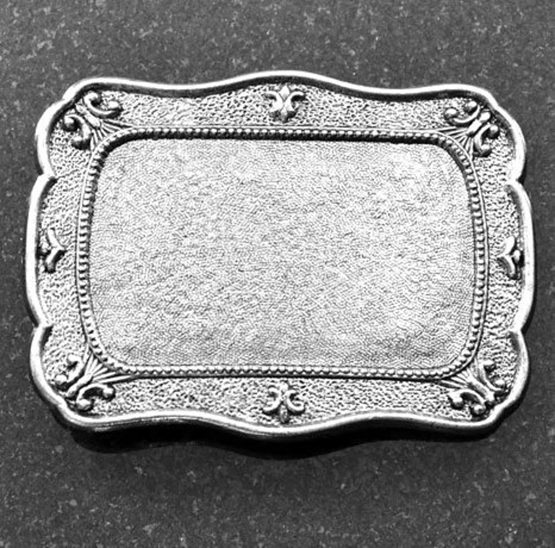 Belt Buckle Base, Fleur De Lis Design, Antique Silver, Copper, Gold ...