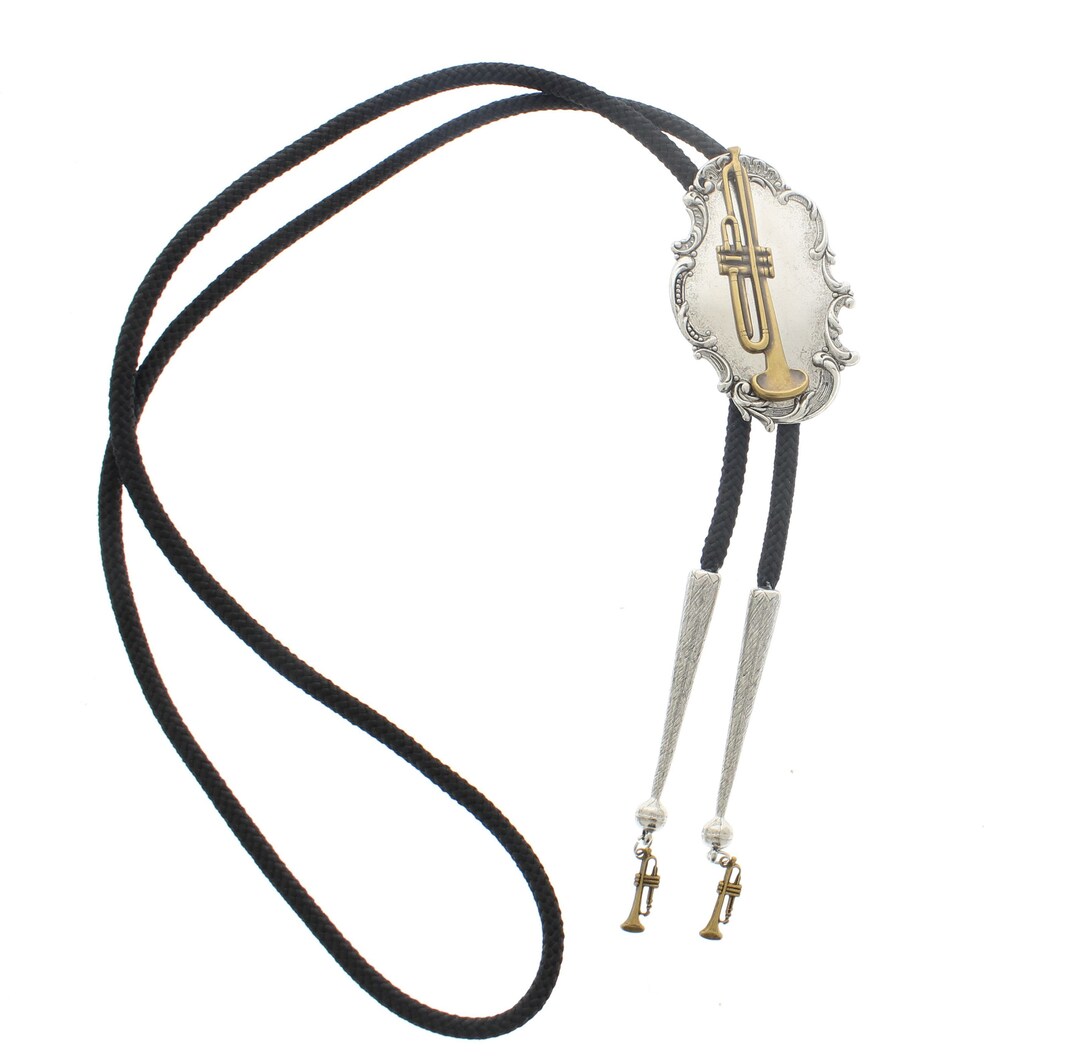 Trumpet Lovers Bolo Tie, Matching Tips , Made in USA - Etsy