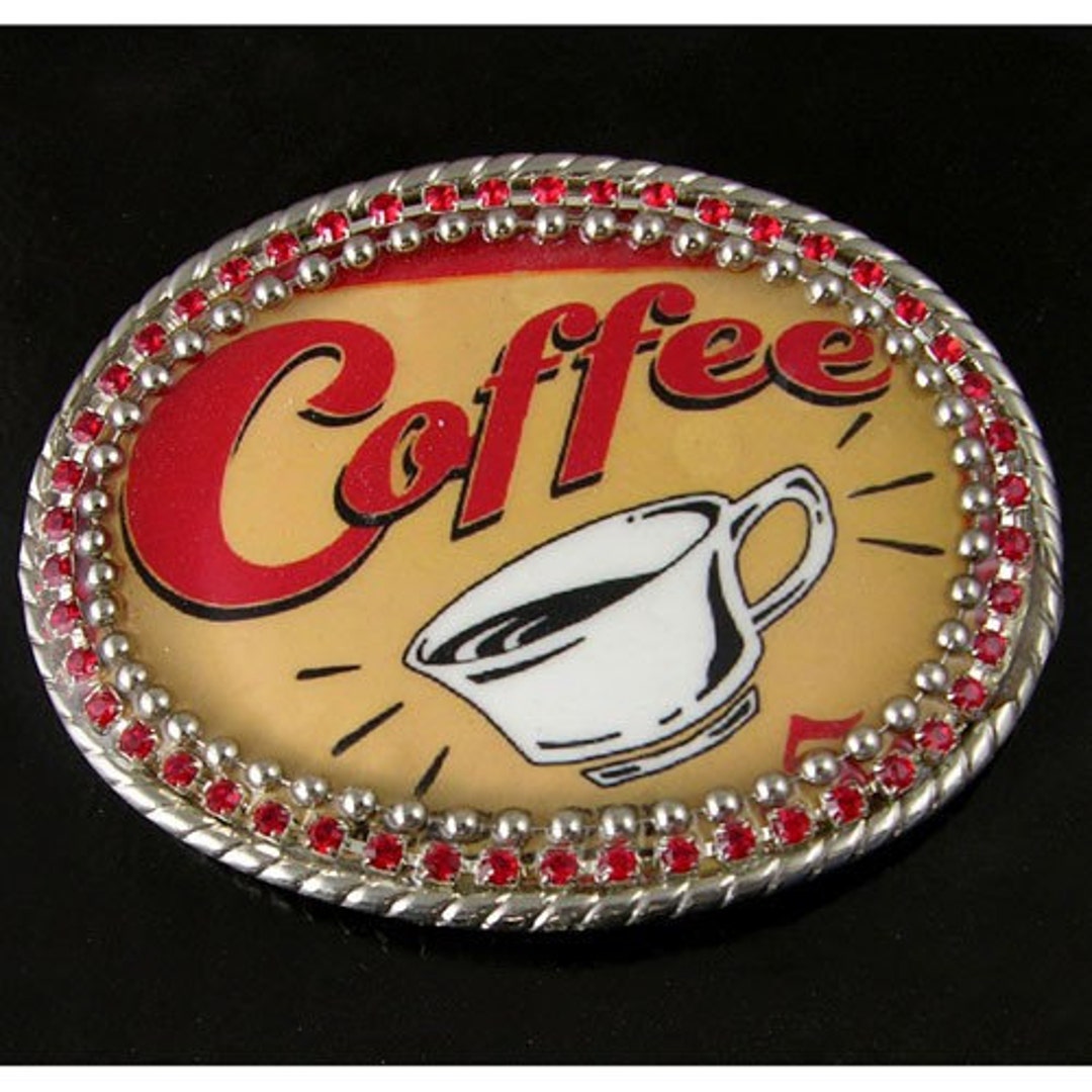 Vintage Art Coffee Belt Buckle, "have a Cup O' Joe", Each - Etsy