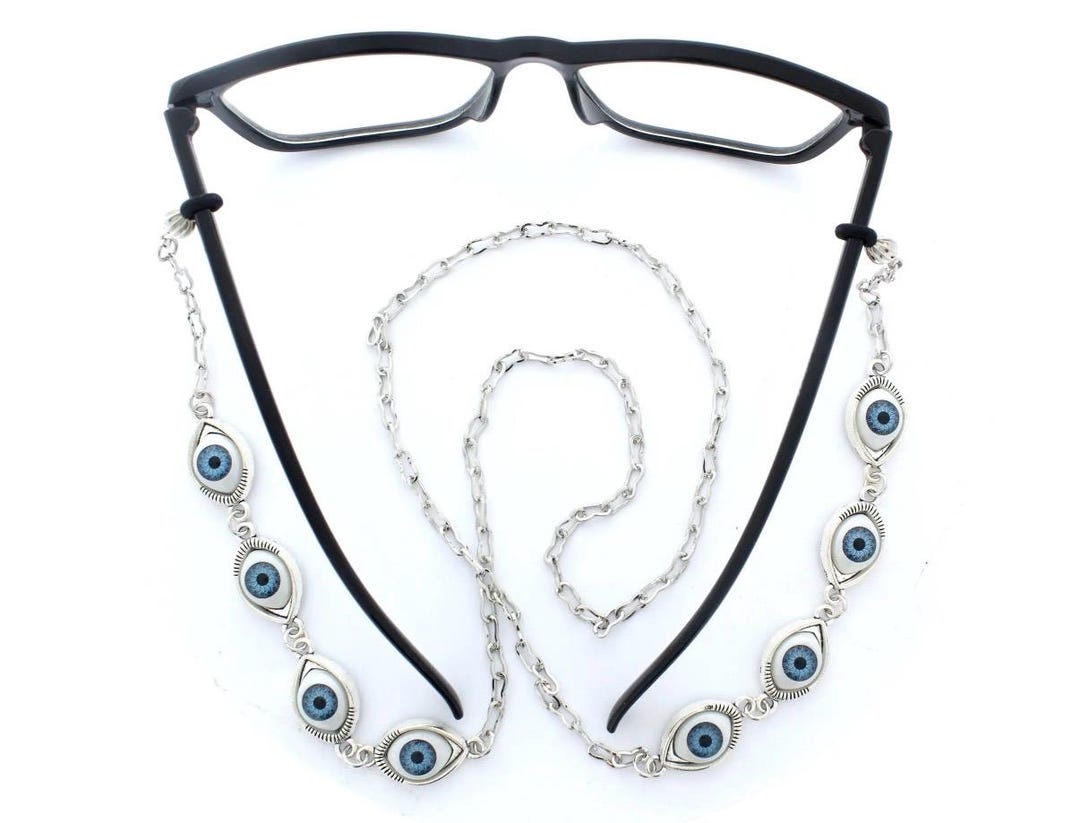 Blue Eyes Eyeglass Chain - Etsy